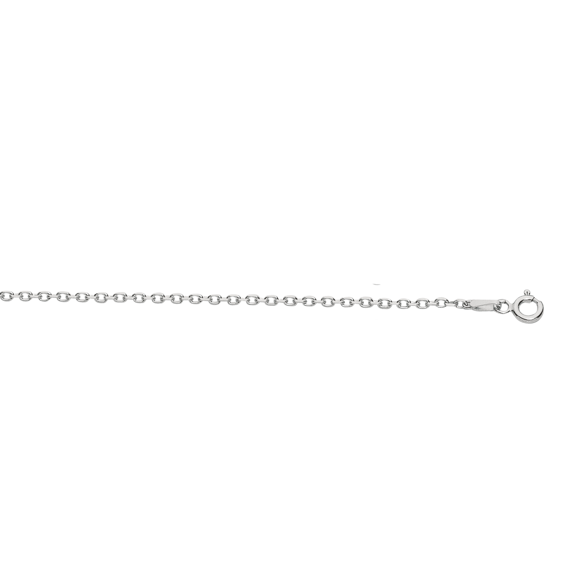 Sterling Silver Polished and Diamond-Cut Cable Chain Necklace - 24" | HSN