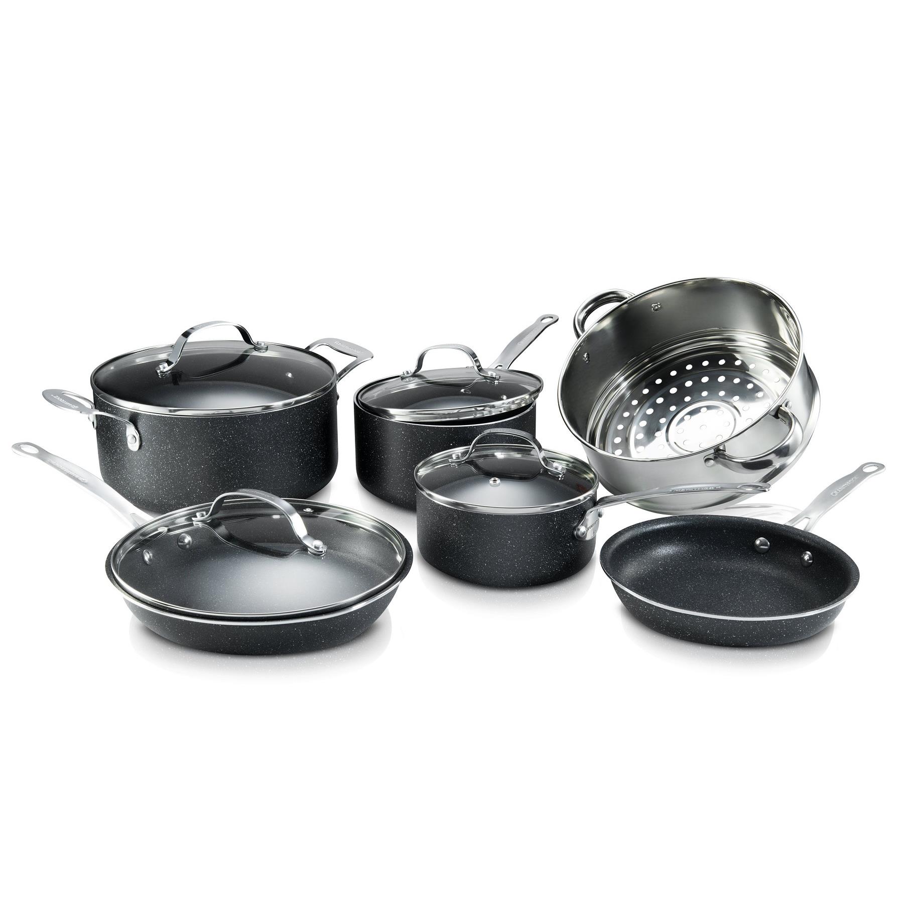 GraniteStone Nonstick Pots and Pans Cookware Set - 10 Piece | HSN