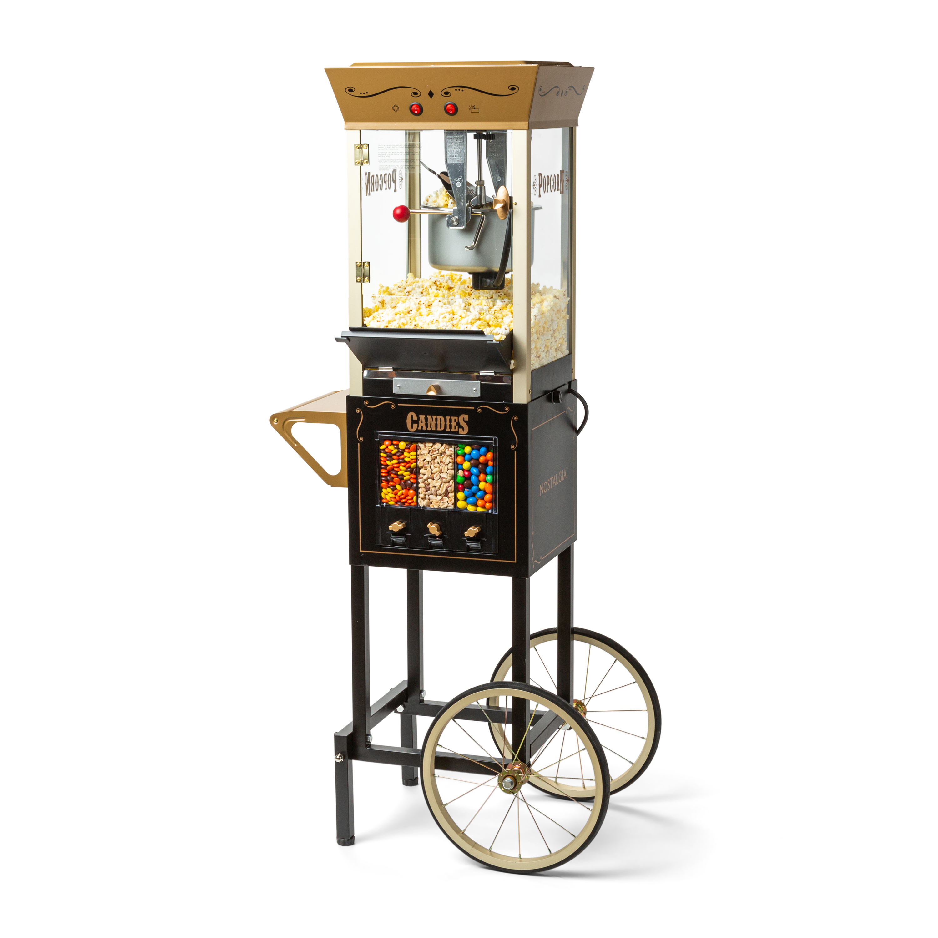 Nostalgia Candy & Snack Dispensing 8 Oz. Popcorn Cart - NKPCRTCD8BG | HSN