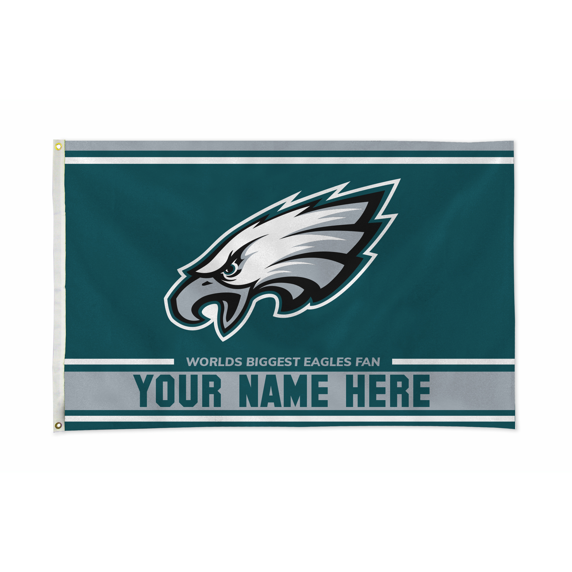 Officially Licensed NFL Philadelphia Eagles Personalized Banner Flag ...
