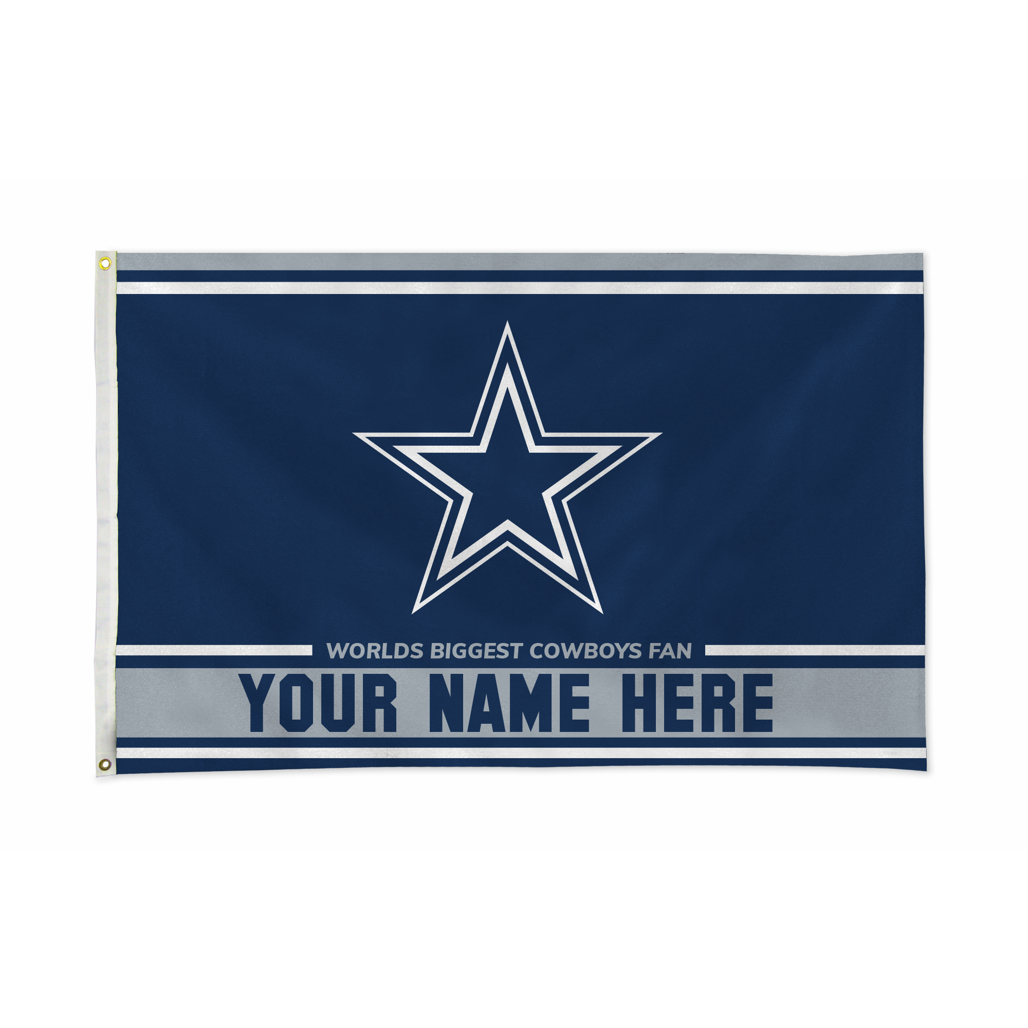 Officially Licensed NFL Dallas Cowboys Personalized Banner Flag ...