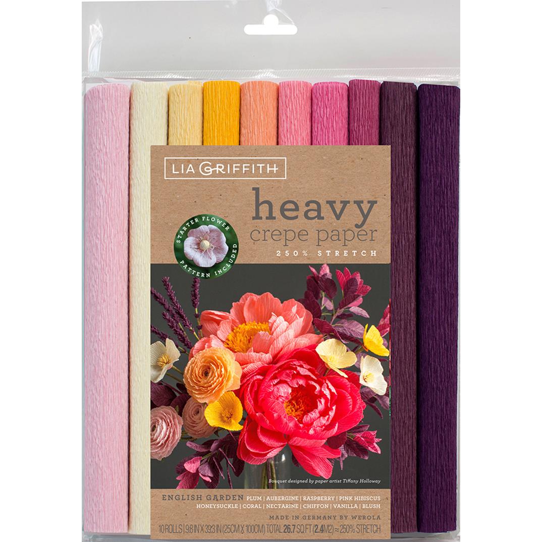 Heavy Crepe Paper 10/Pkg - English Garden - 21038167 | HSN