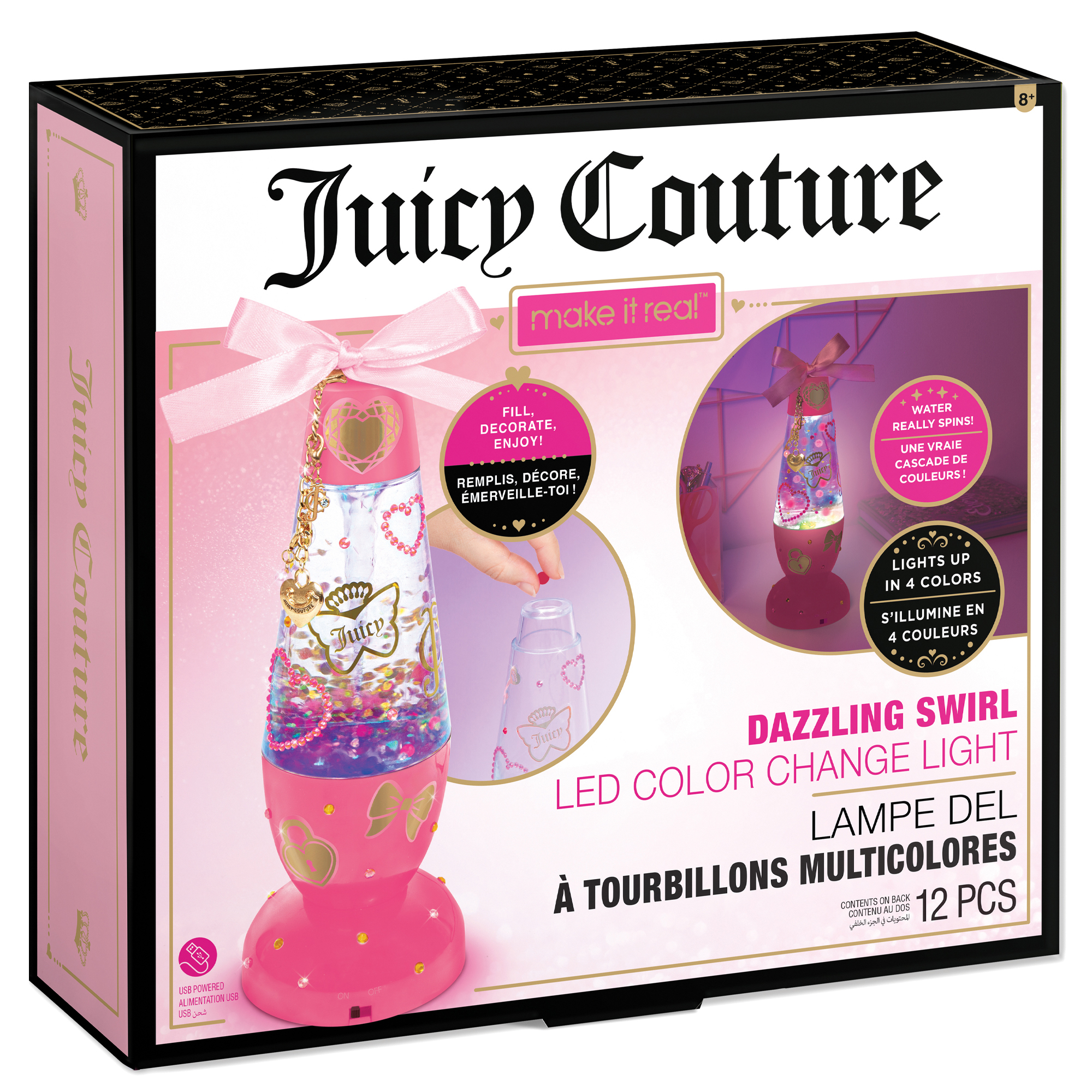 Make It Real Juicy Couture: Dazzling Swirl LED Color Change Light | HSN