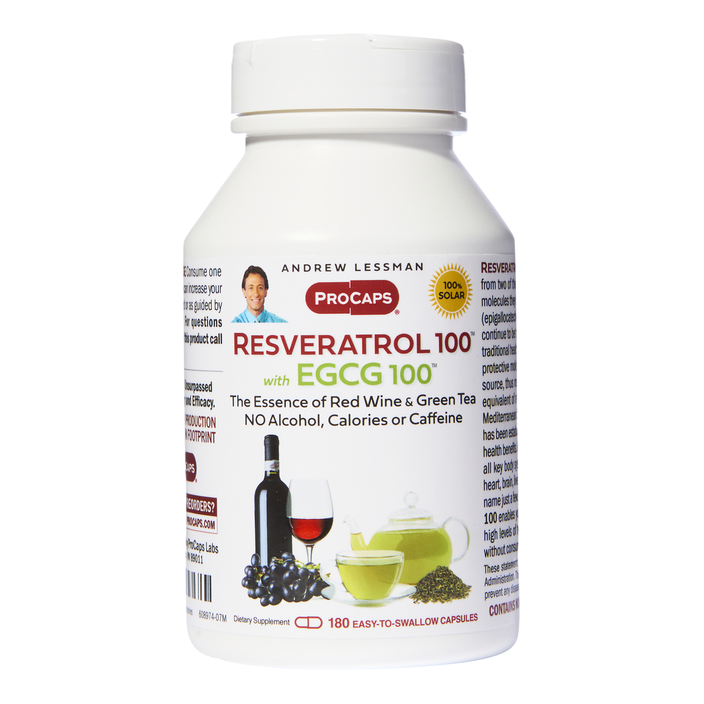Andrew Lessman Resveratrol-100 EGCG-100 - 180 Capsules | HSN