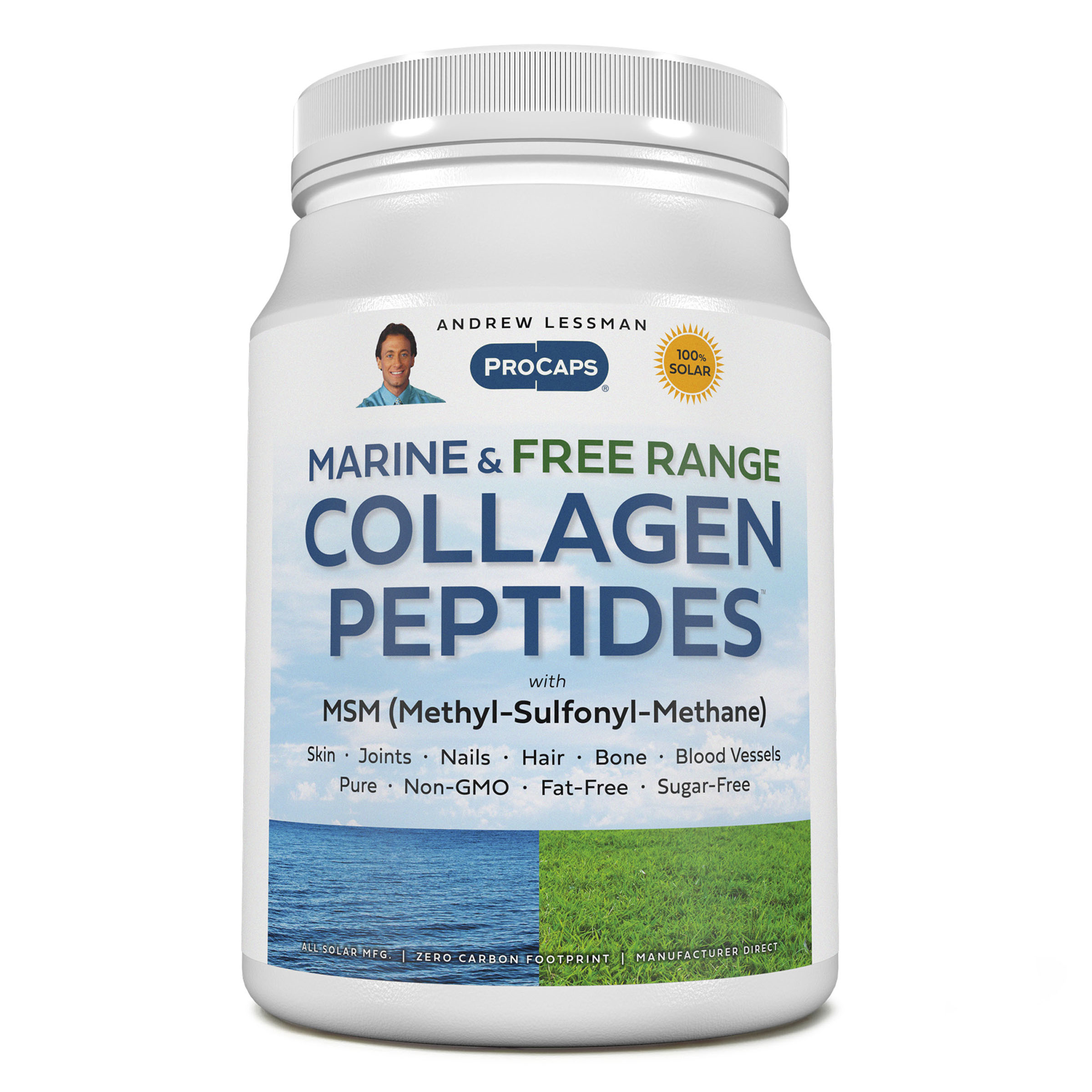 Andrew Lessman Marine and Free Range Collagen Peptides with MSM - 60 ...