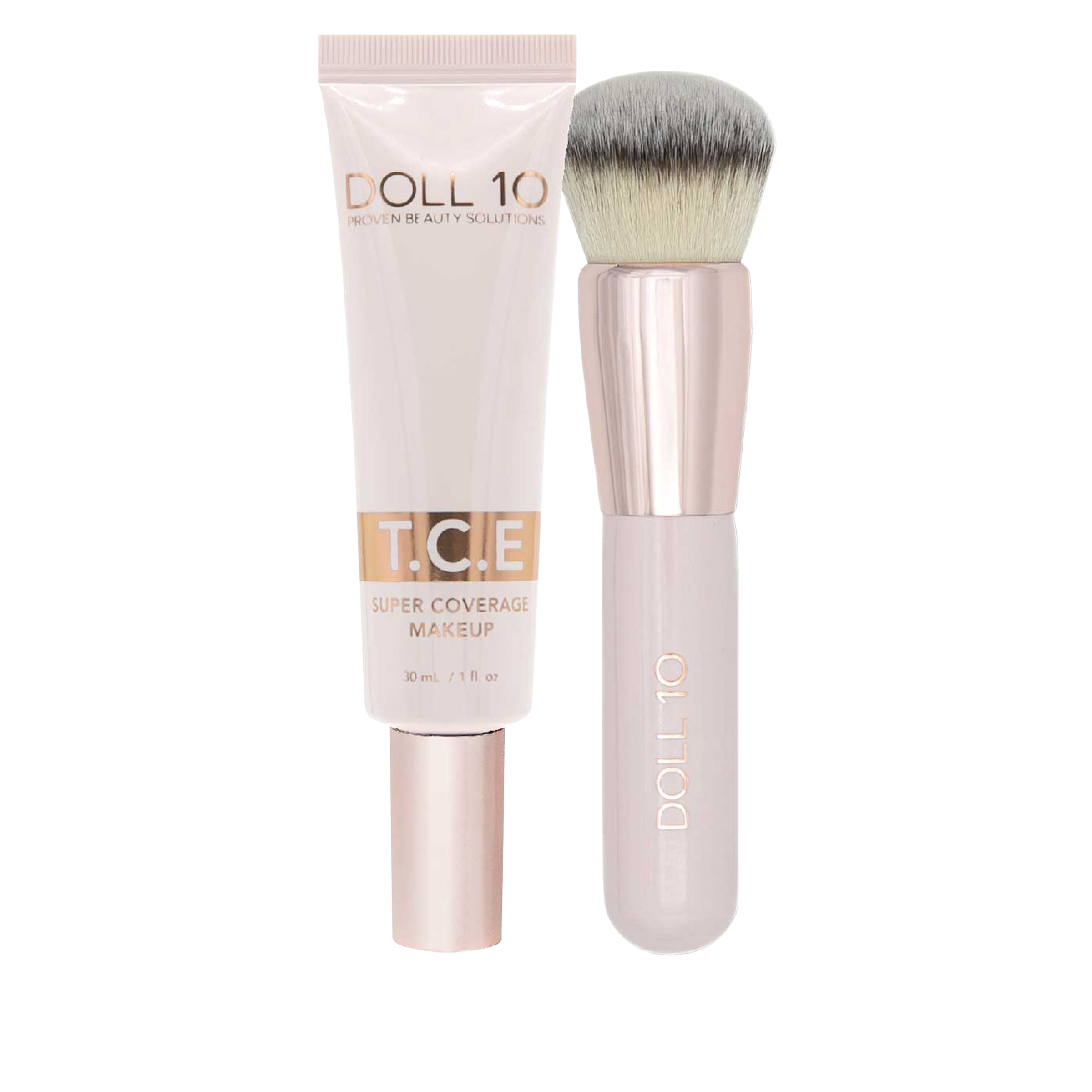Doll 10 TCE Super Coverage Foundation with Brush | HSN