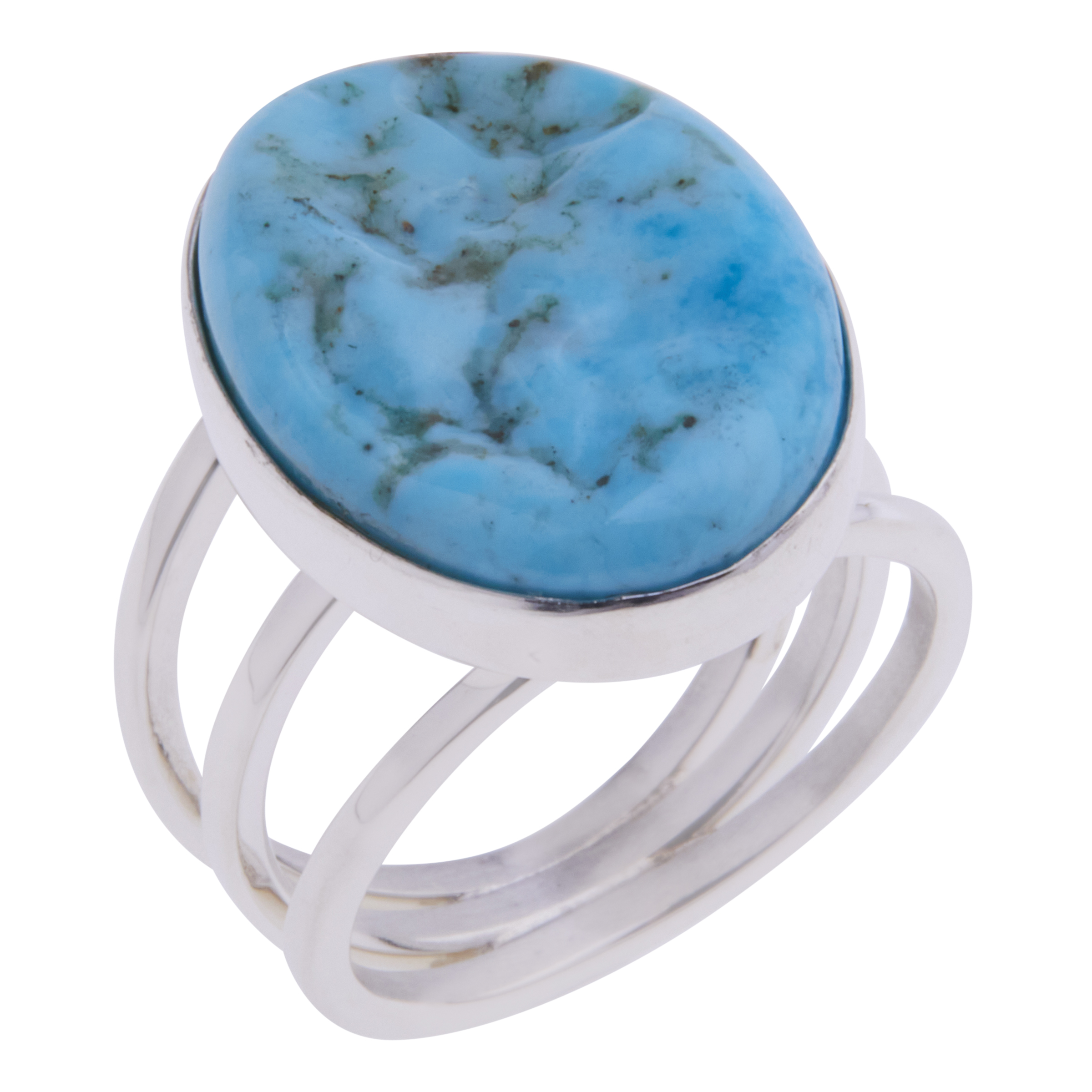 Jay King Sterling Silver Peruvian Turquoise Oval Ring - 21886793 | HSN