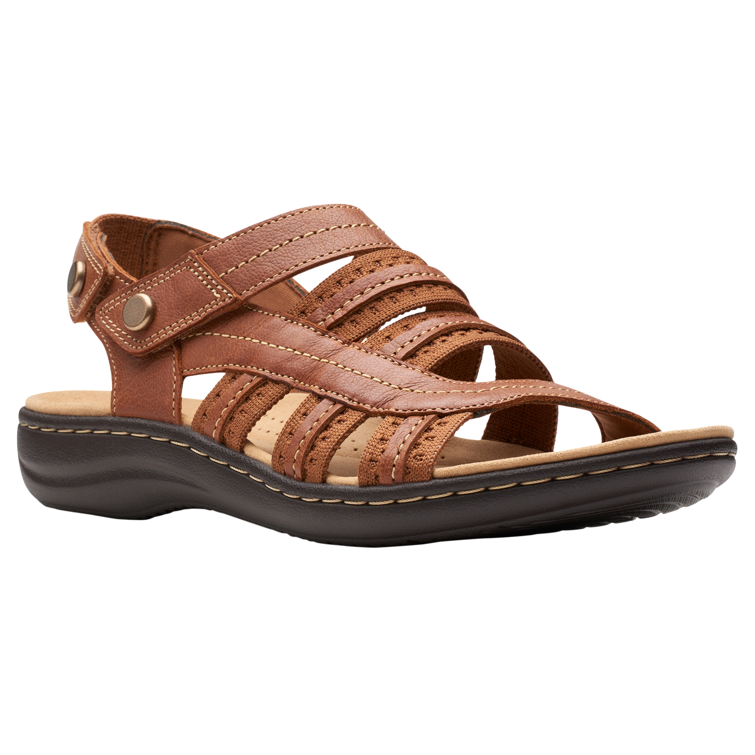 Clarks Collection Laurieann Erin Leather Fisherman Sandal | HSN