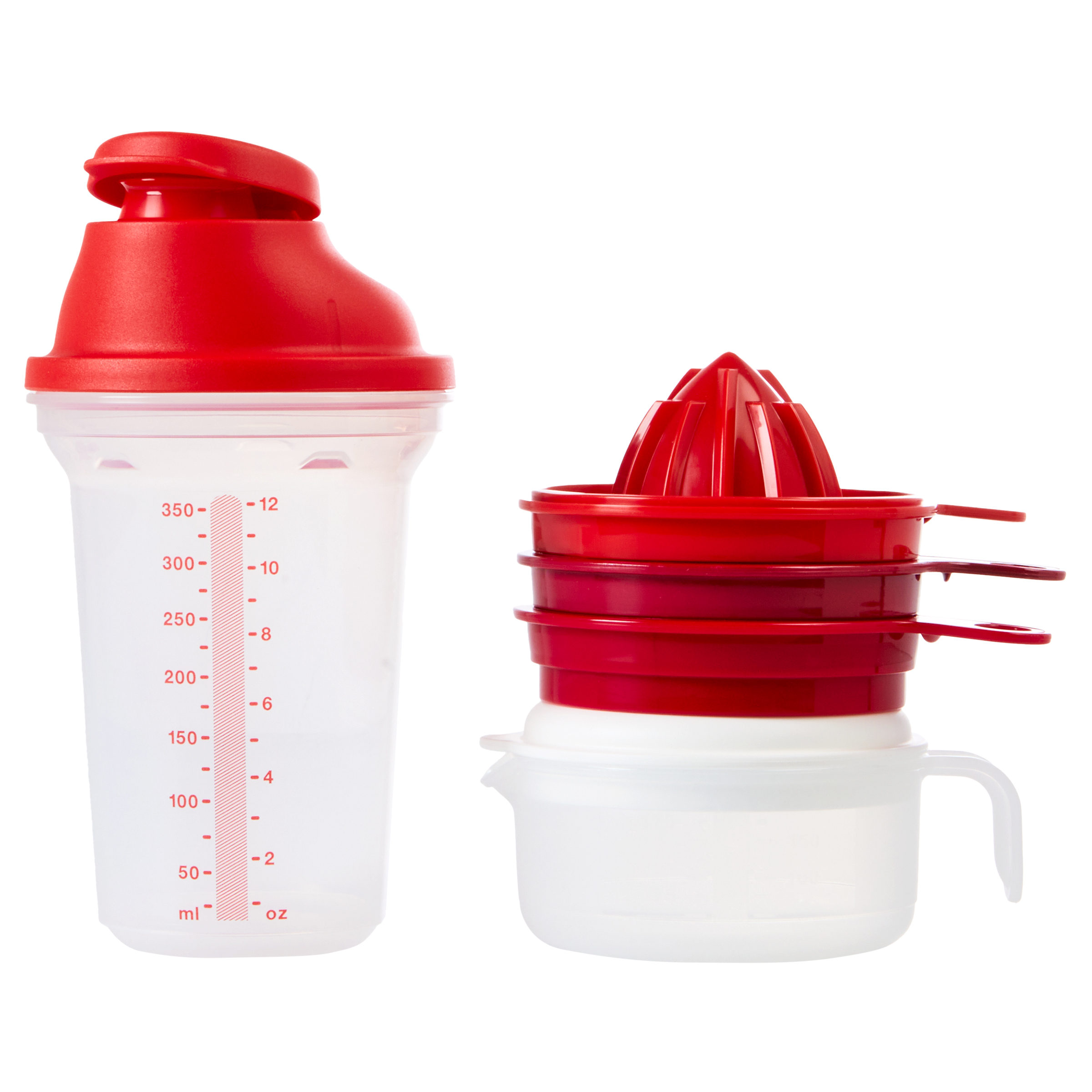 "As Is" Tupperware 7-piece All-In-One Shaker and Cook's Mate Set | HSN