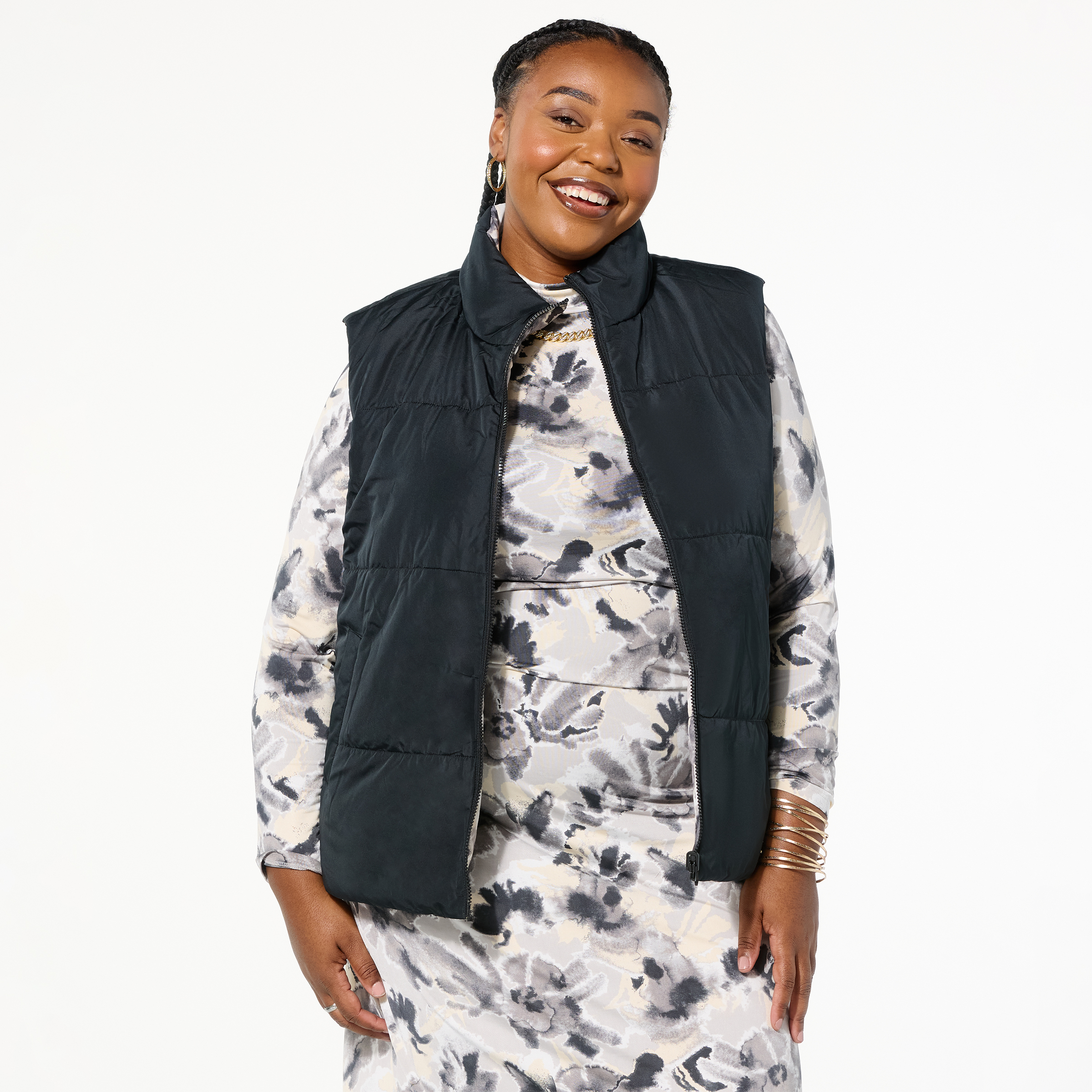 IMAN Global Chic Reversible Quilted Vest | HSN