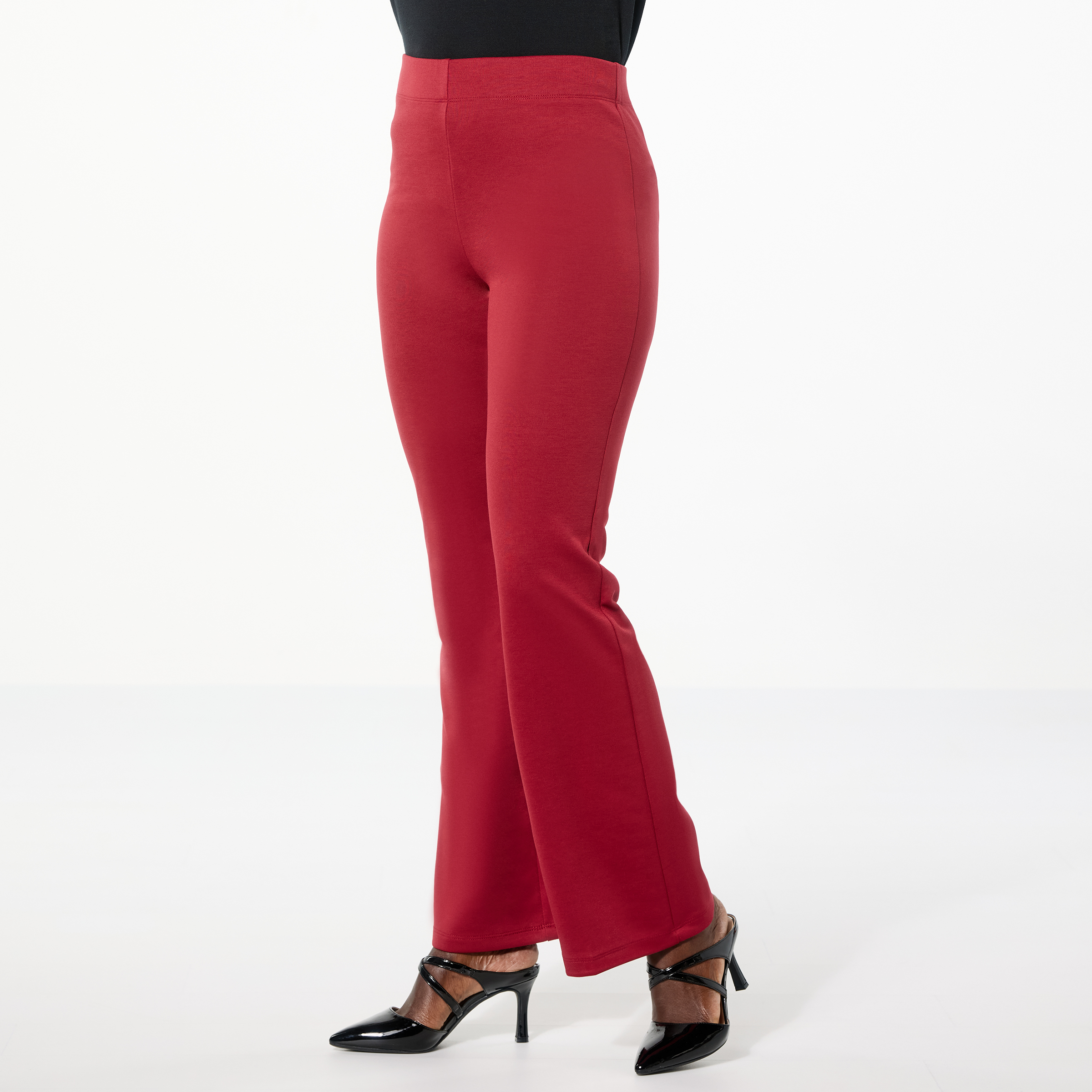"As Is" IMAN Global Chic Ponte Knit Bootcut Pant | HSN