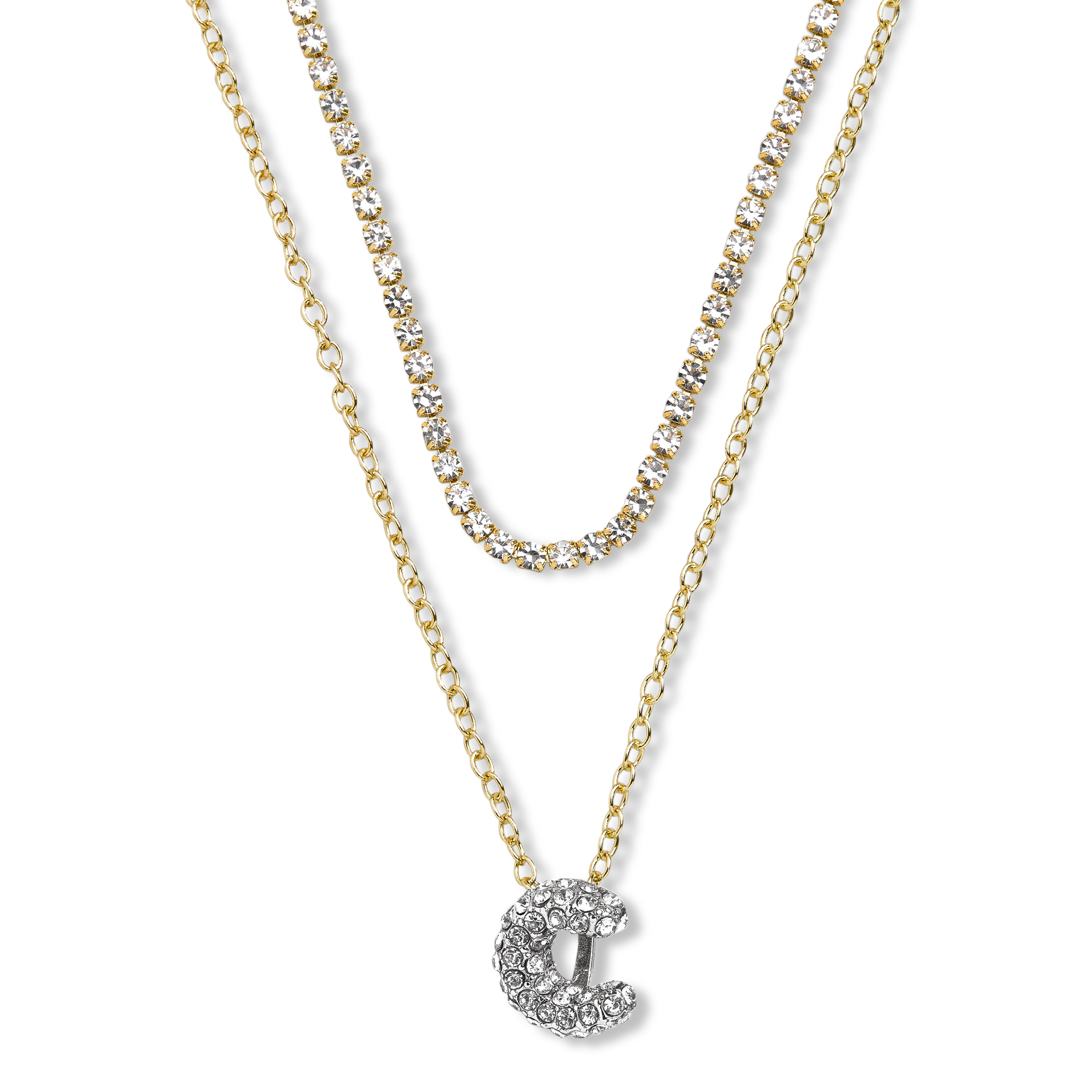 BAUBLEBAR Initial Drop and Tennis Necklace 2-piece Set - 23346645 | HSN