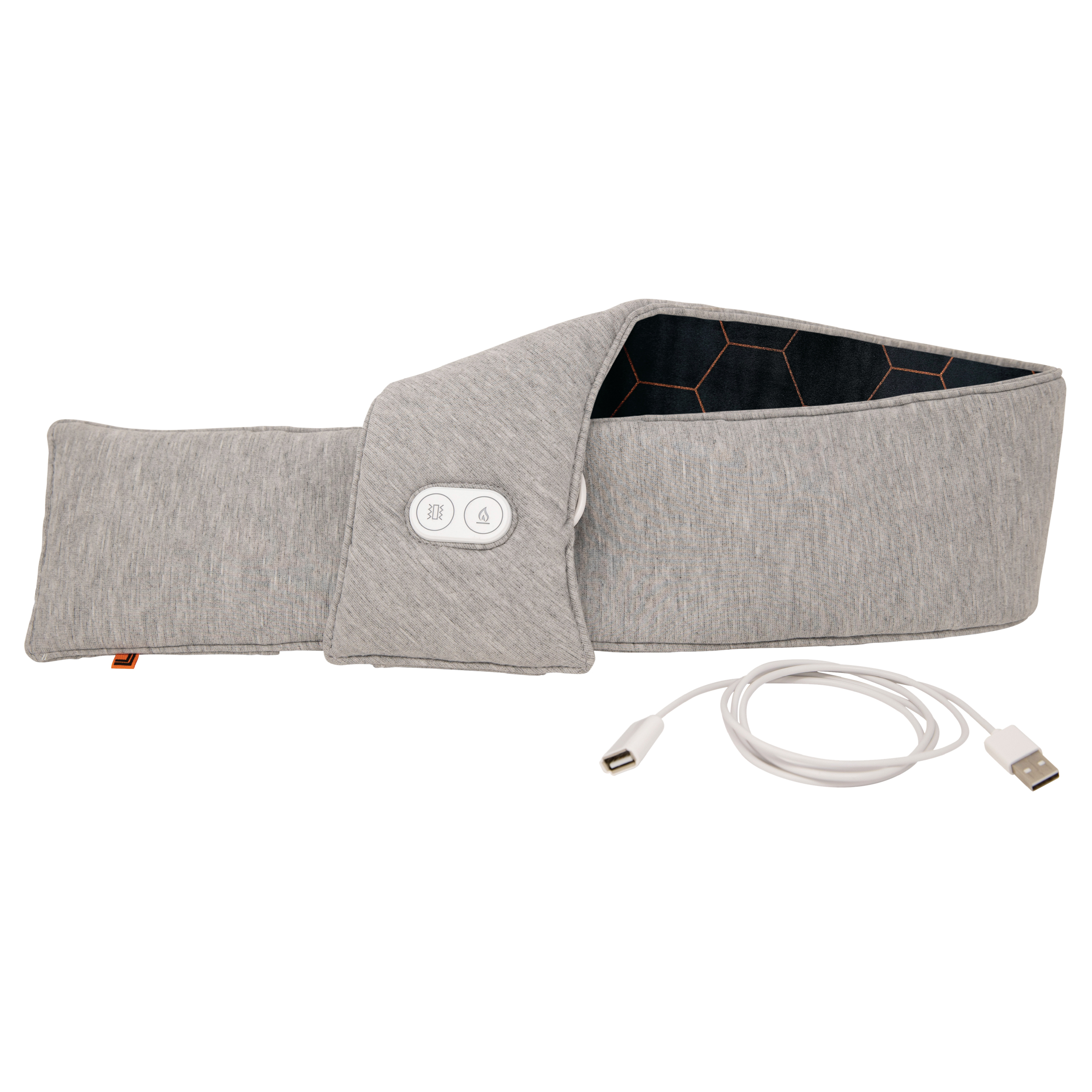 Sharper Image Calming Heat Copper Charcoal Neck Wrap | HSN