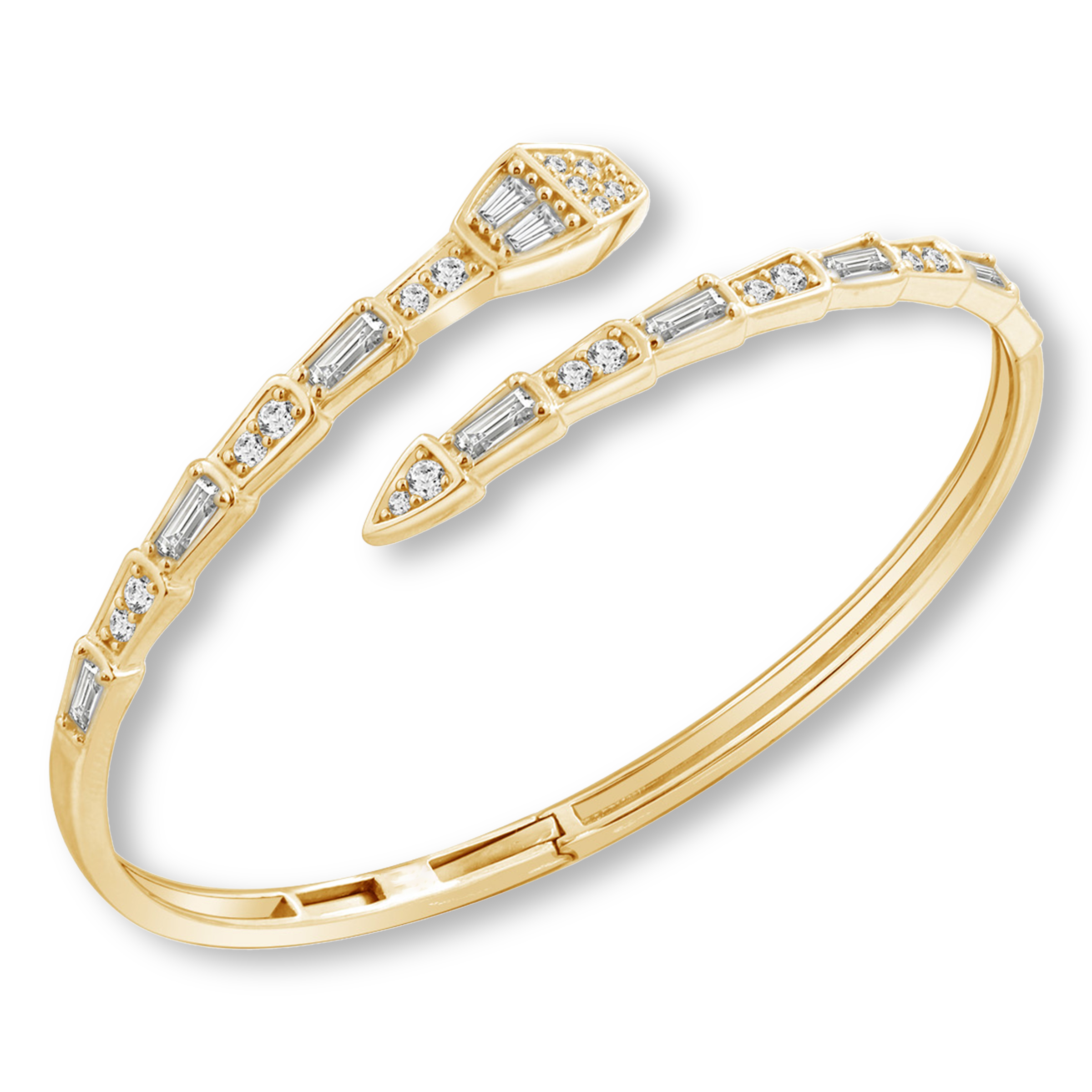 Radiance by Absolute™ 3.44ctw Snake-Style Wrap Bangle Bracelet | HSN