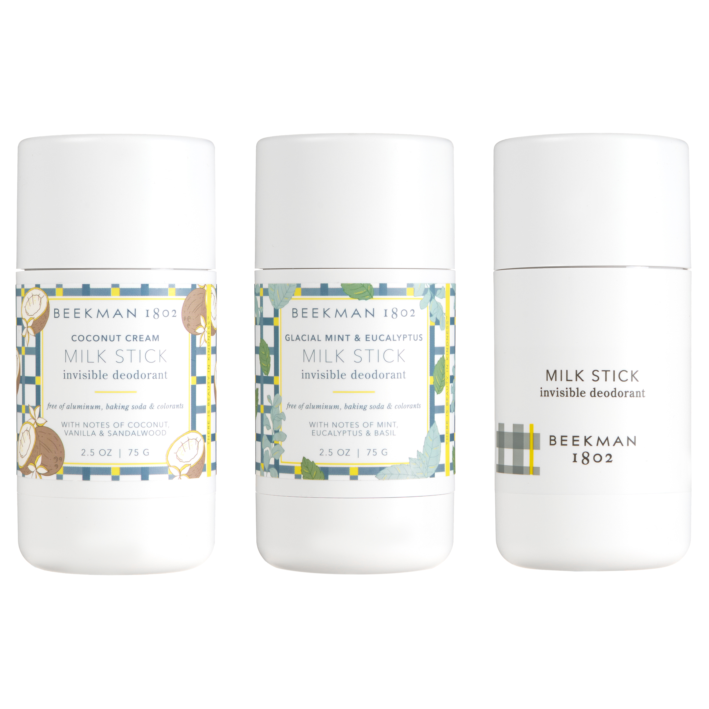 Beekman 1802 Goat Milk Assorted Milk Stick Deodorant 3-pack | HSN