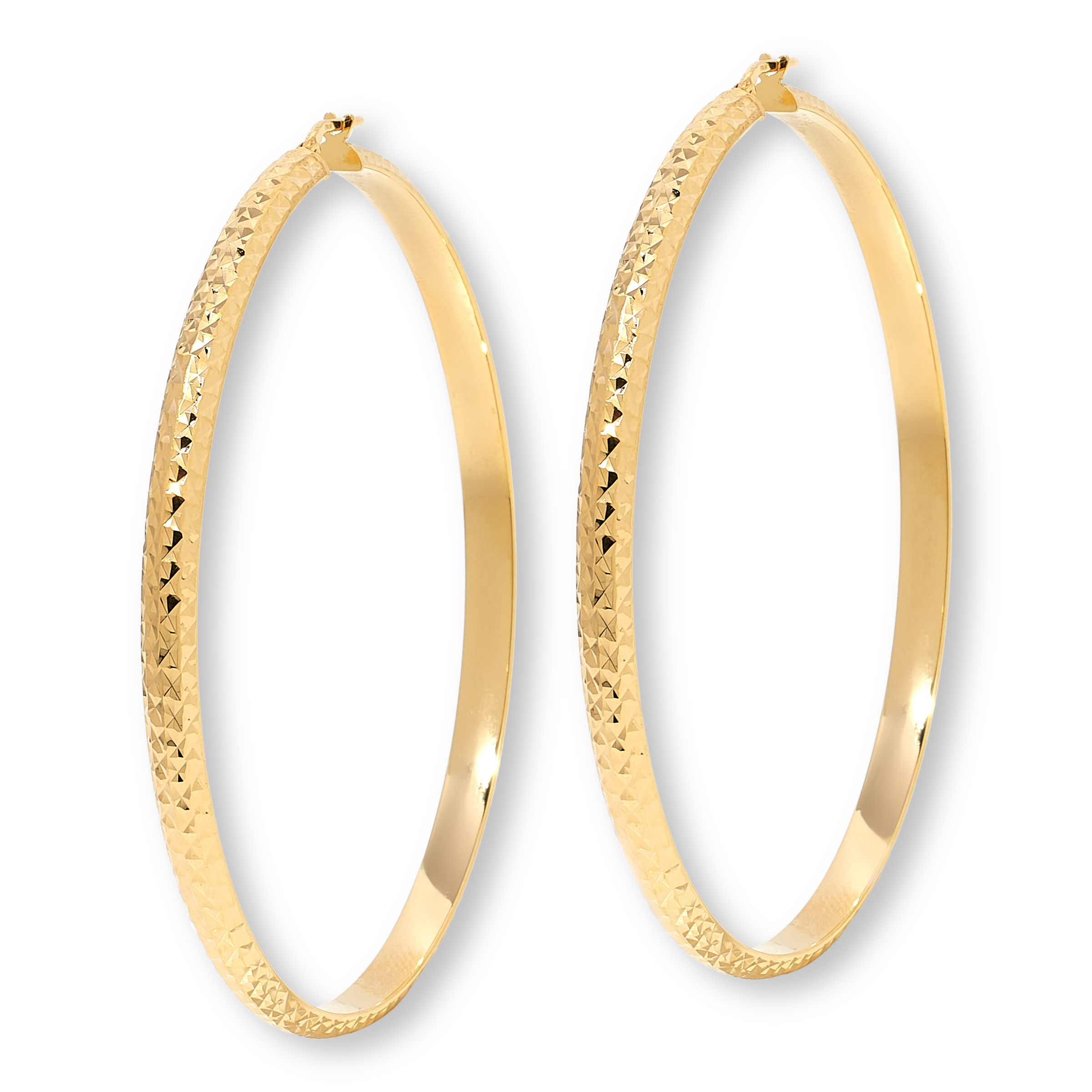 "As Is" Bellezza Bronze 3" Hoop Earrings | HSN