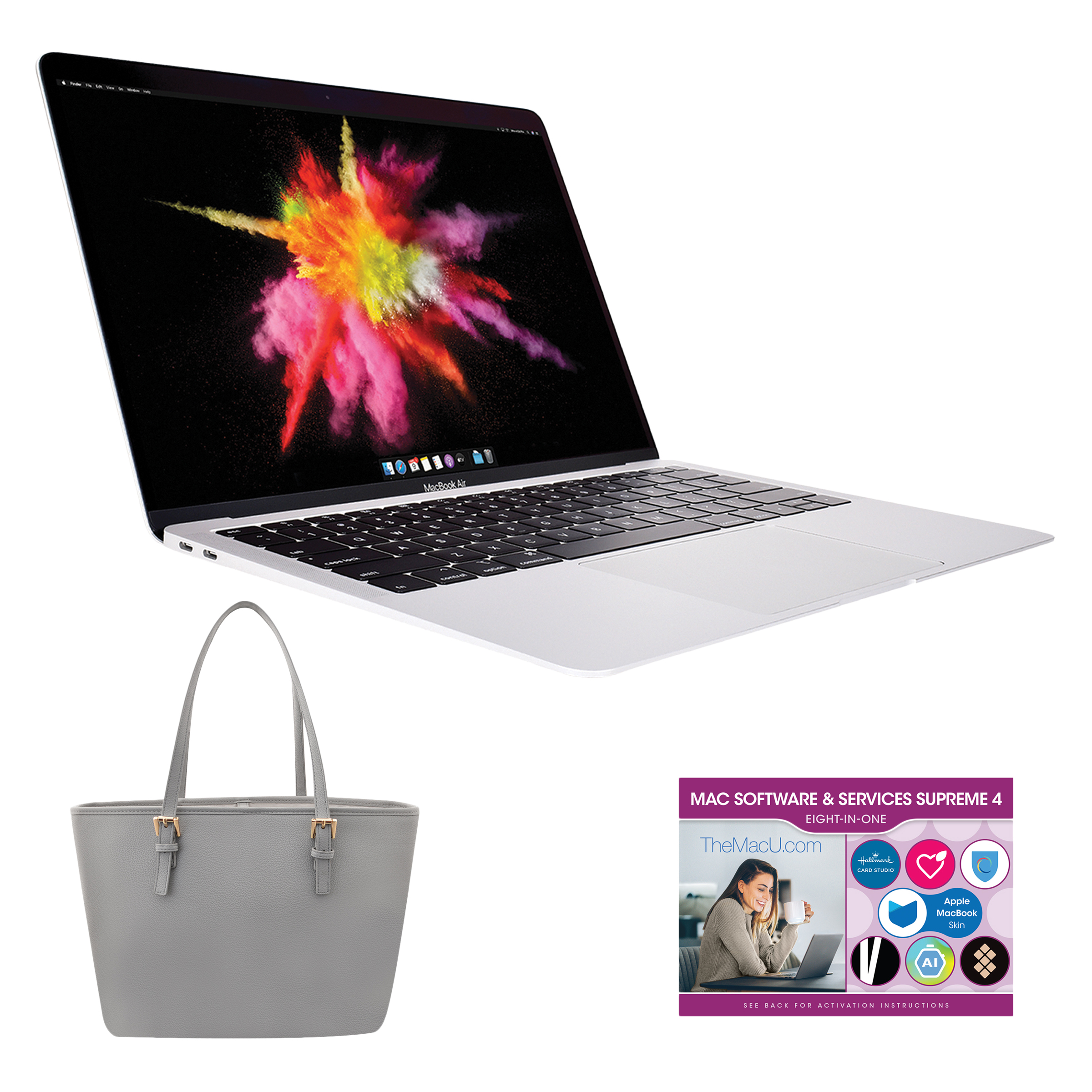 Apple MacBook Air 13" M1 Silver 256GB Laptop with Software & Bag ...