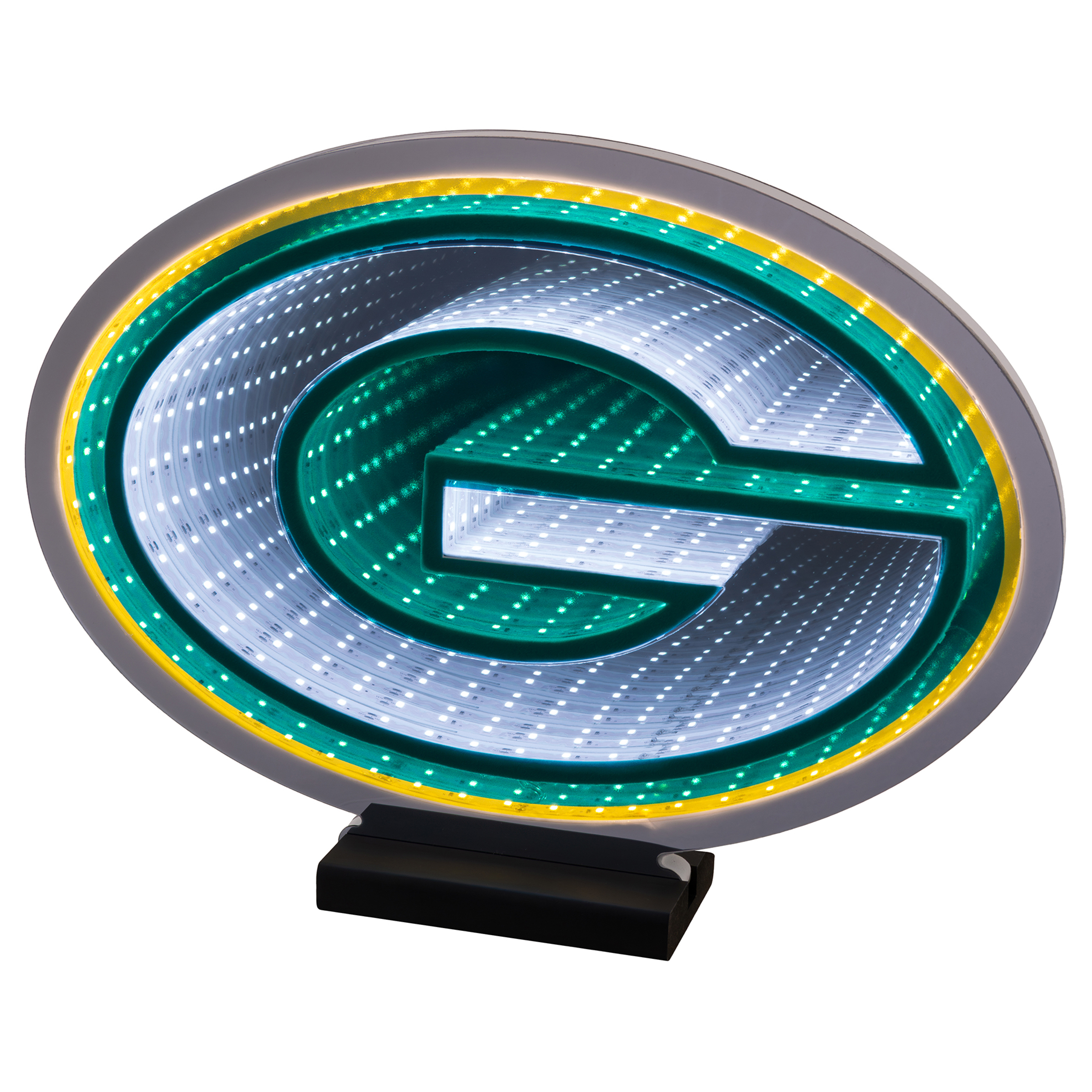 Officially Licensed NFL LED Logo Infinity Light - Packers - 23659521 | HSN