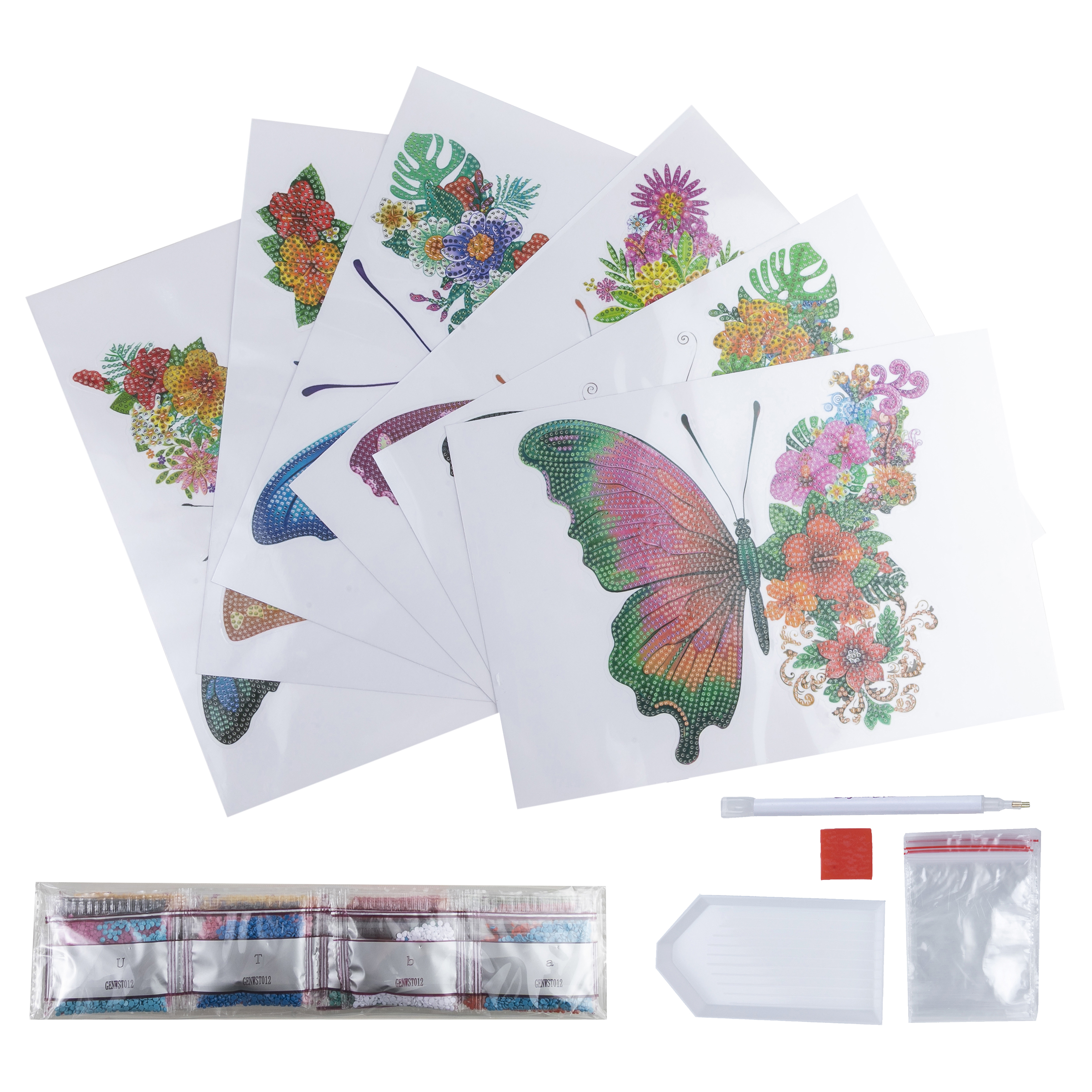 Craft Buddy Crystal Art Wall Stickers - Butterflies | HSN