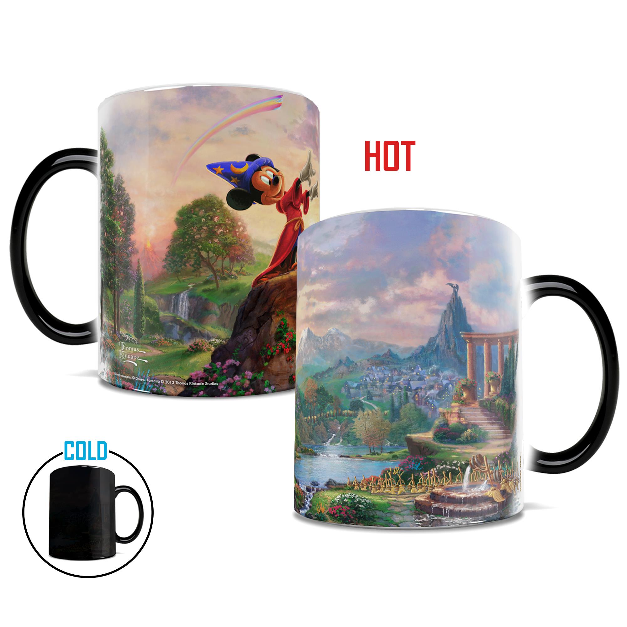 Thomas Kinkade Disney Mickey Mouse Heat-Sensitive Morphing Mug - 9834114 | HSN