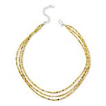 "As Is" Jay King South African Yellow Opal Bead 3-Strand Necklace | HSN