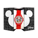 Disney Mickey & Minnie Colored Link Bracelet Watch - 23304886 | HSN