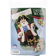 Design Works Felt Stocking Applique Kit 18 Long - Holiday Friends ...