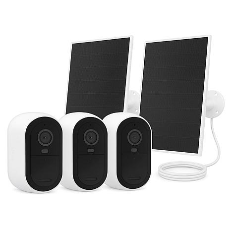 (HSN) Arlo Essential XL Outdoor Security Camera 3-pack wSolar Panel 2 ...