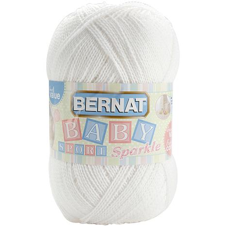 Bernat Big Ball Baby Sport Yarn - Sparkle White Sparkle - 6531597 | HSN