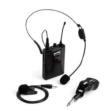Gemini GMU-HSL100 UHF Wireless Headset Microphone System - 20919407 | HSN