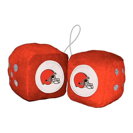 Officially Licensed NFL Cleveland Browns 3" Fuzzy Dice Décor - 20665597 ...