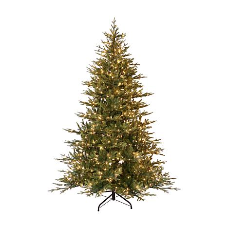 Puleo International 9' Pre-Lit Balsam Fir Christmas Tree 1000 Lights ...