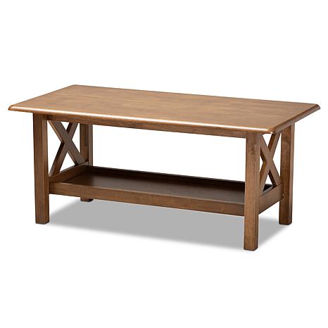 Wholesale Interiors Reese Rectangular Wood Coffee Table | HSN