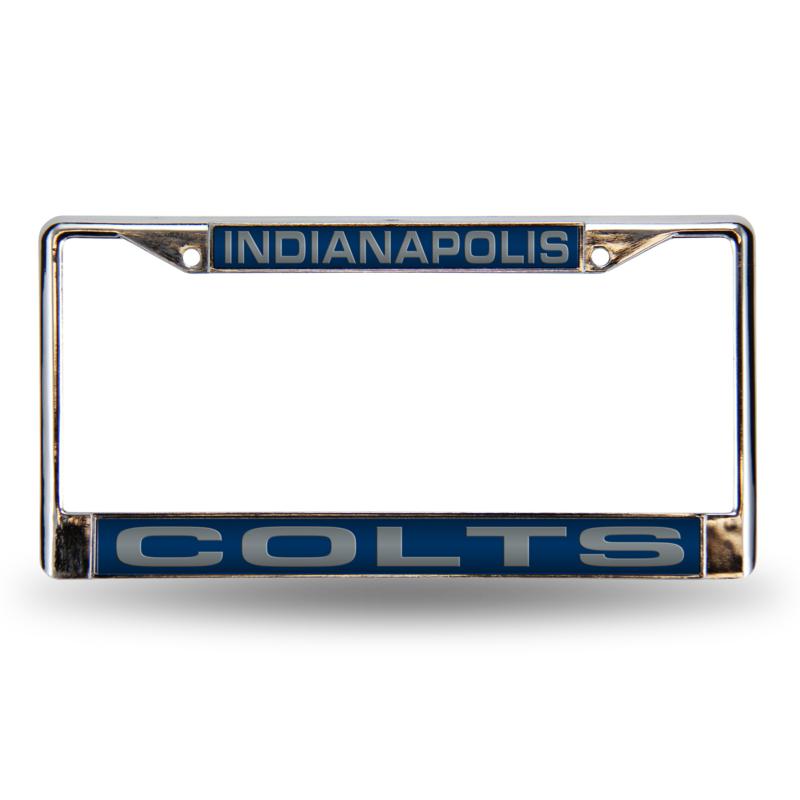 Blue Laser Chrome License Plate Frame - Indianapolis Colts - 7574706 | HSN