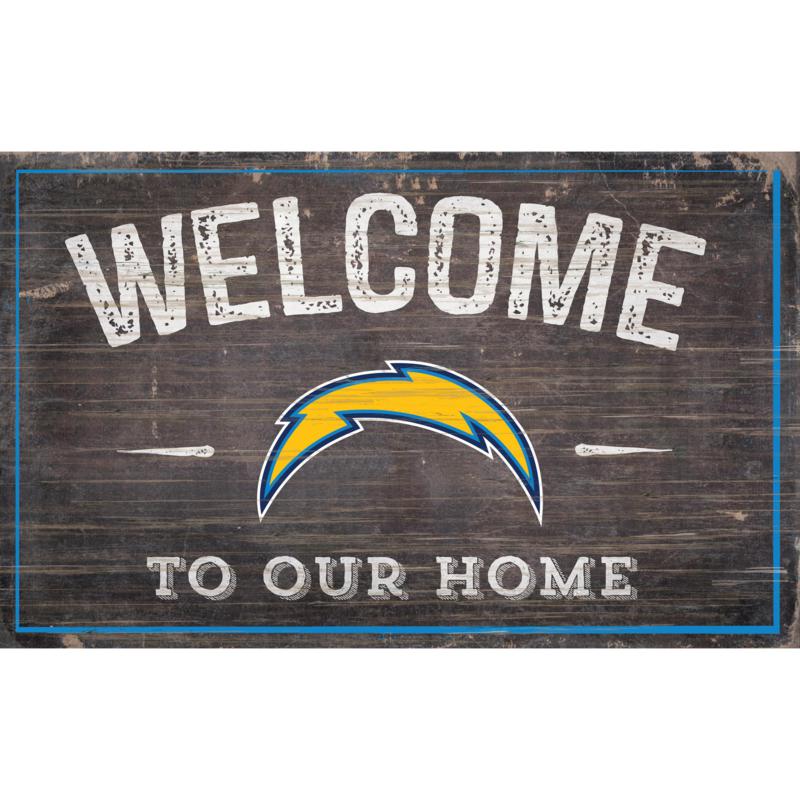 Officially Licensed NFL Welcome Sign - Los Angeles Chargers - 9255355 | HSN