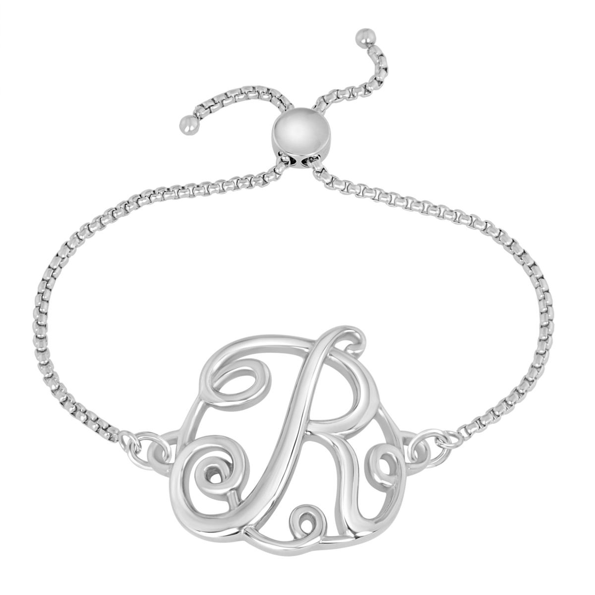 Stainless Steel Initial Chain Adjustable Bracelet - 20000116 | HSN