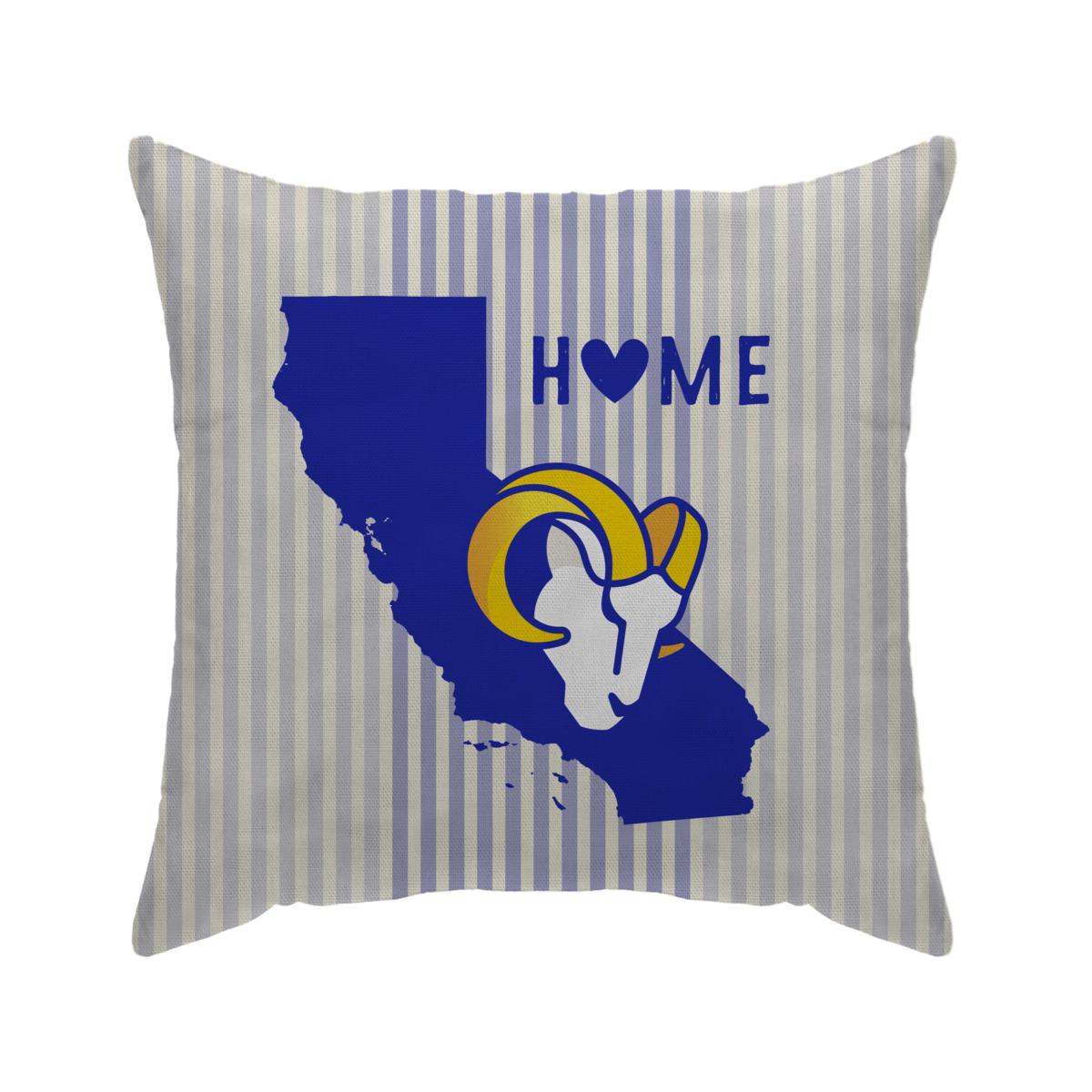 Officially Licensed NFL Los Angeles Rams Home State Duck Décor Pillow ...