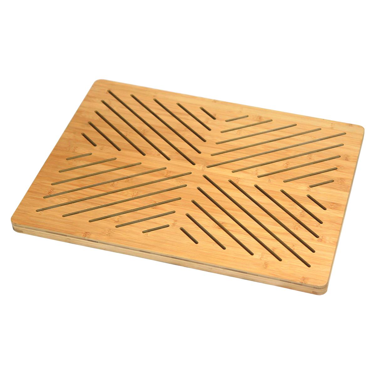 Oceanstar Bamboo Floor and Bathmat with Non-Slip Rubber Feet | HSN