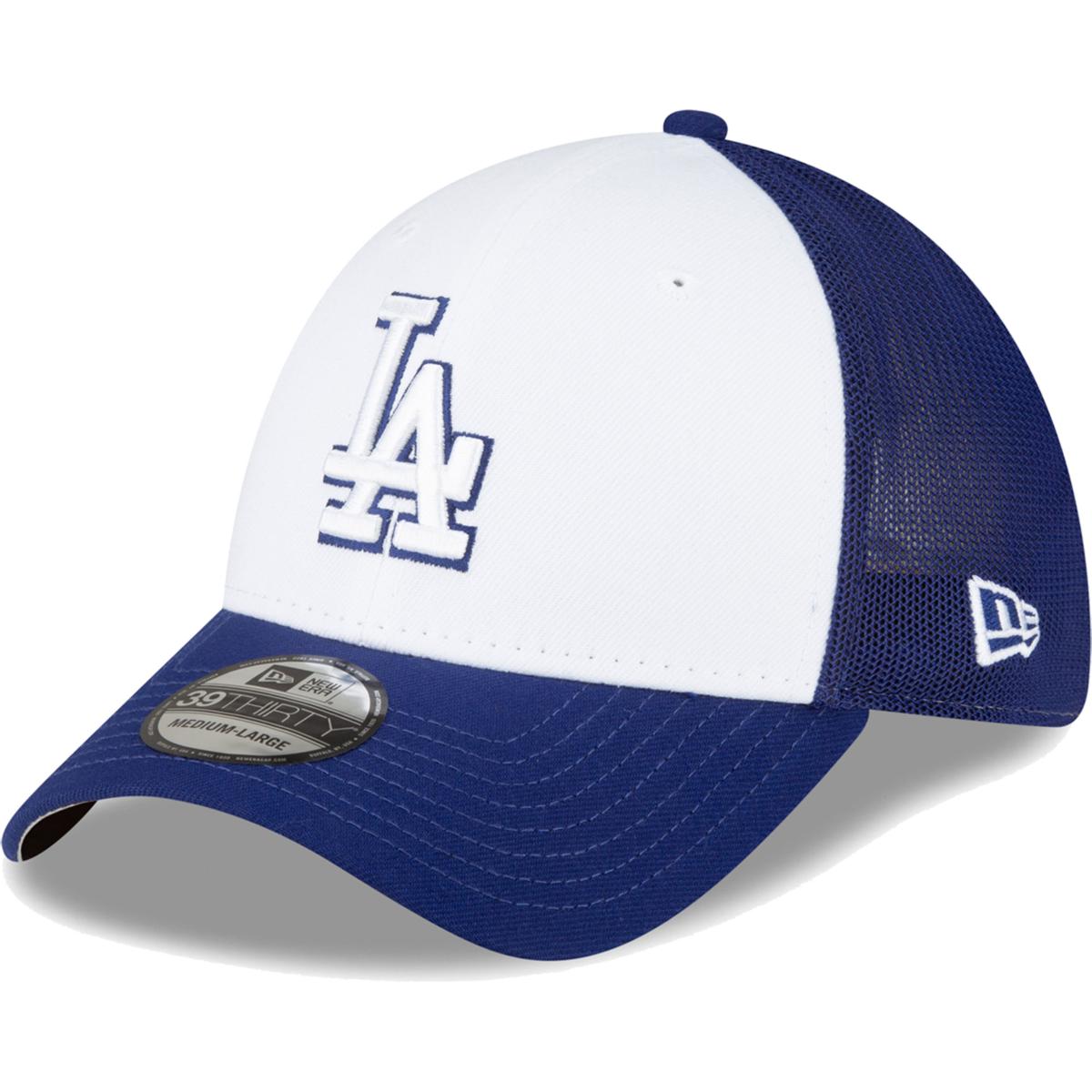 Officially Licensed MLB Los Angeles Dodgers Men's Royal/White Flex Hat ...