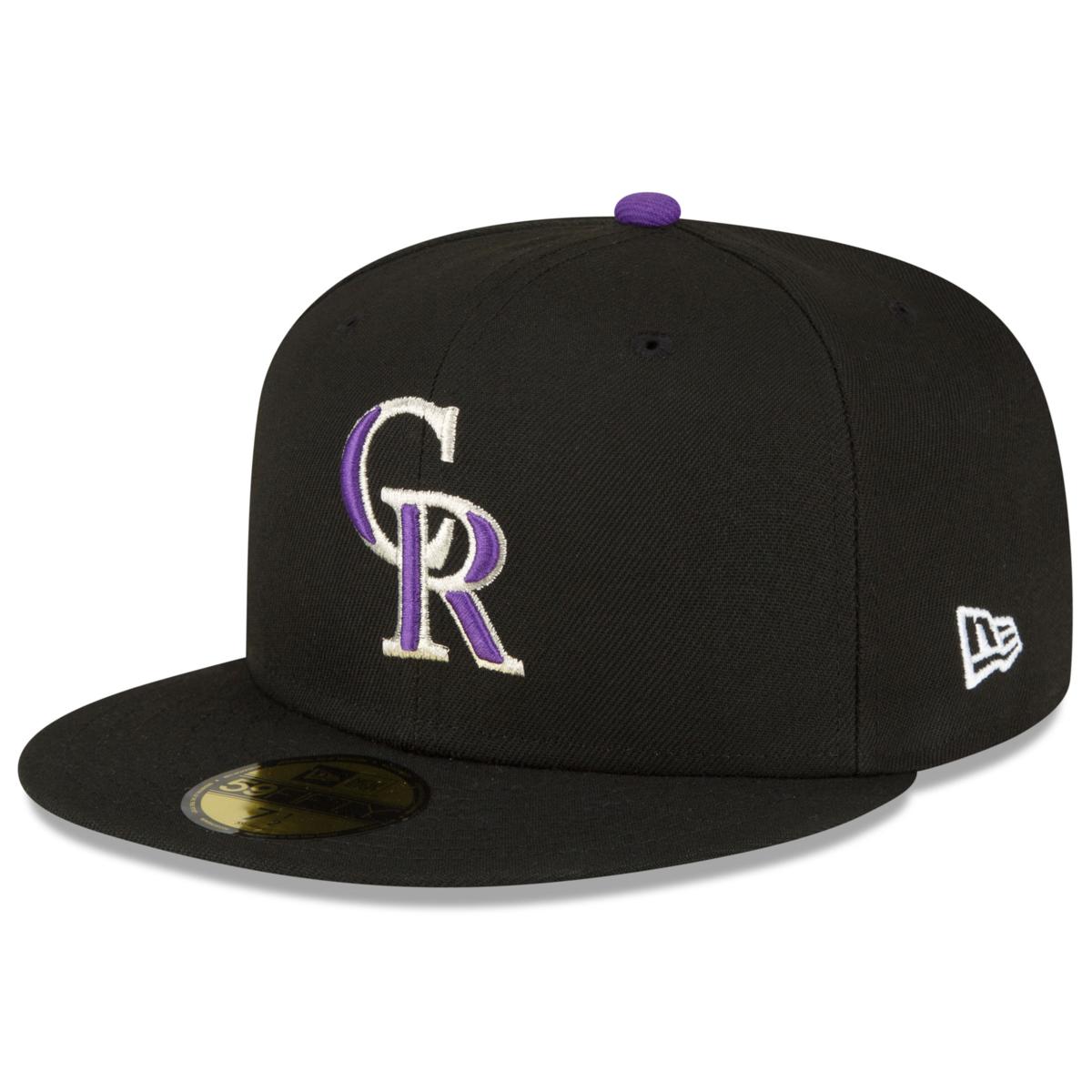 Officially Licensed Fanatics MLB Men's Rockies Replica Fitted Hat ...