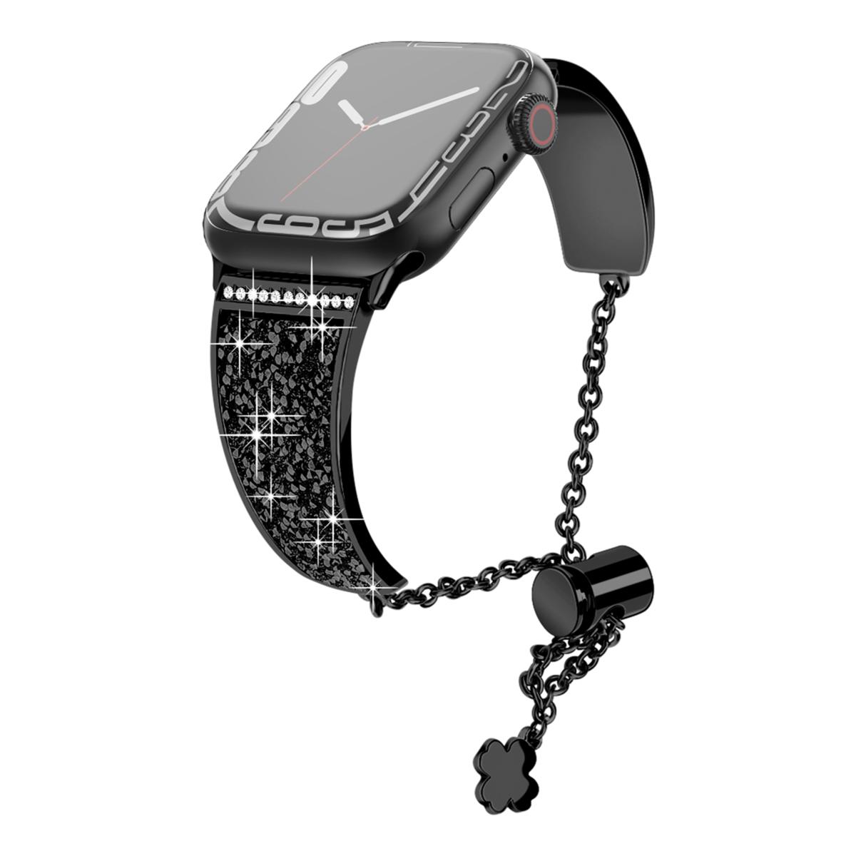 WFG Metal Band with Crystal for Apple Watch 38/40/41mm - 21159035 | HSN