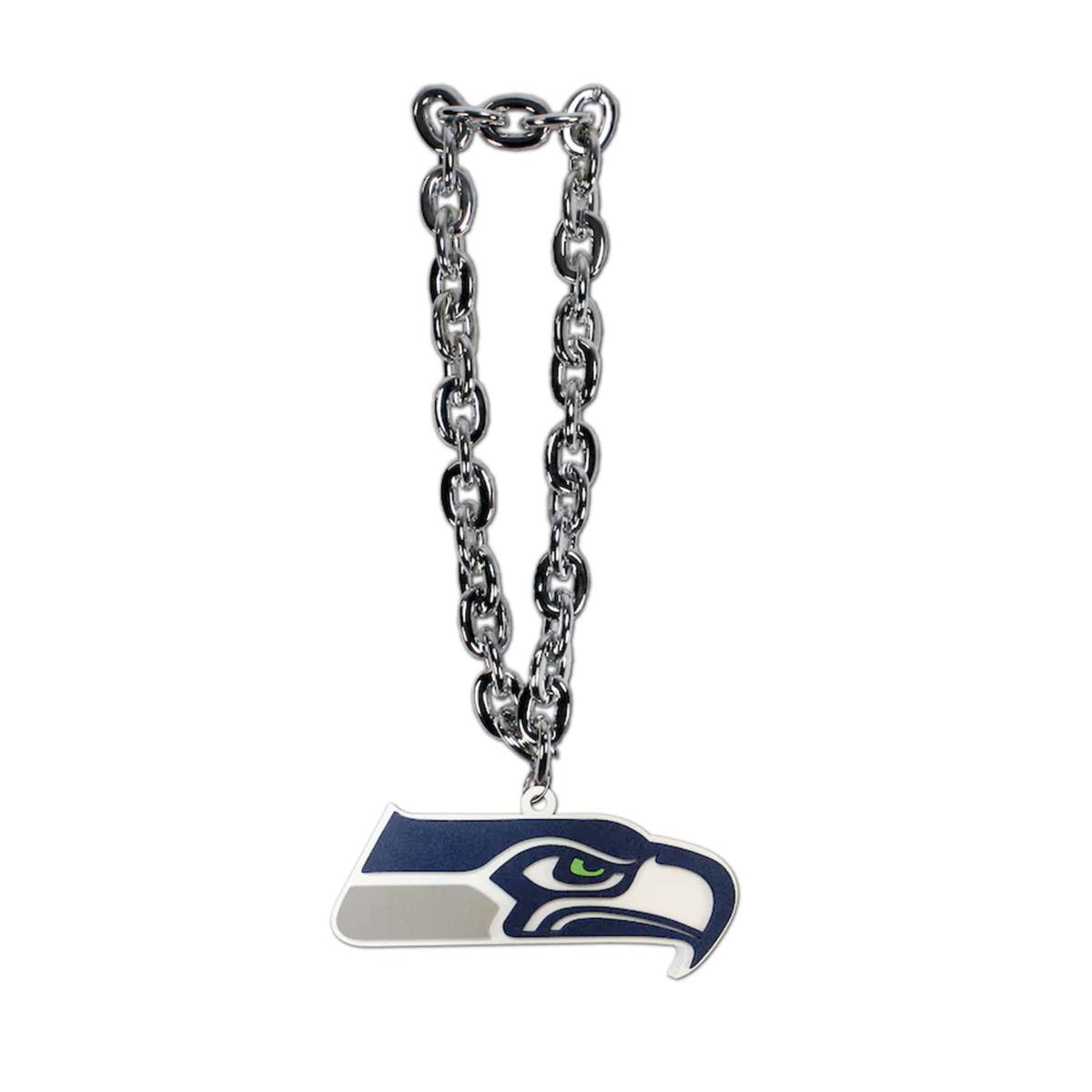 Seattle Seahawks Oversized Superfan Chain Necklace - 21632448 | HSN