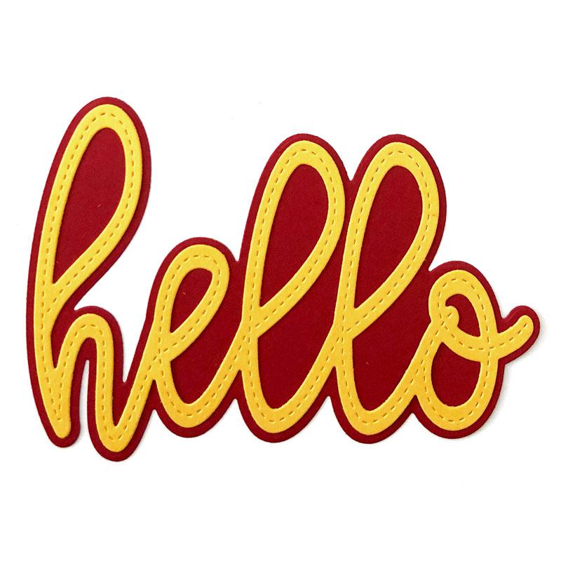 The Stamps of Life Big Word Hello Die Set - 22150125 | HSN