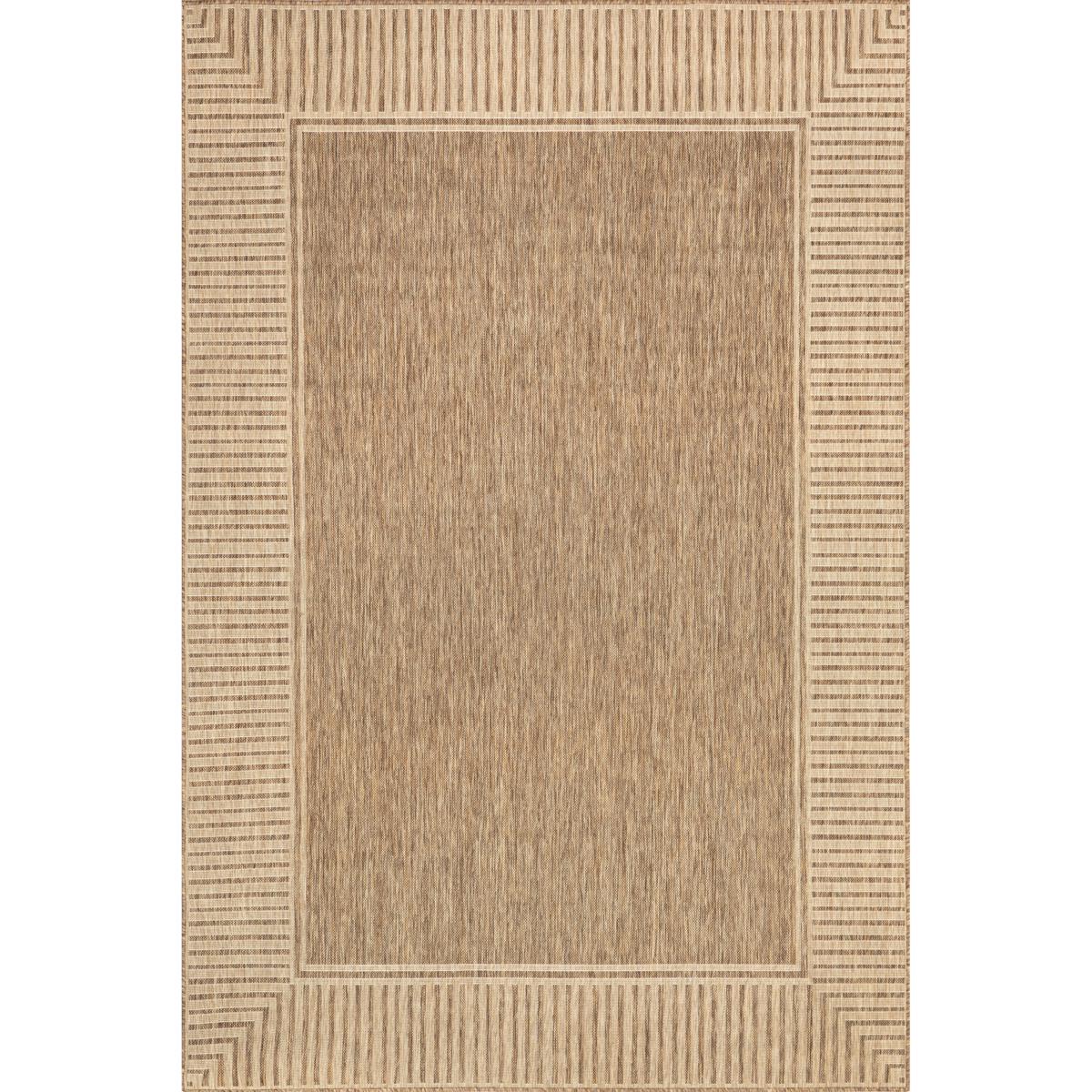 nuLOOM Asha Simple Border Indoor/Outdoor Area Rug - Light Brown ...