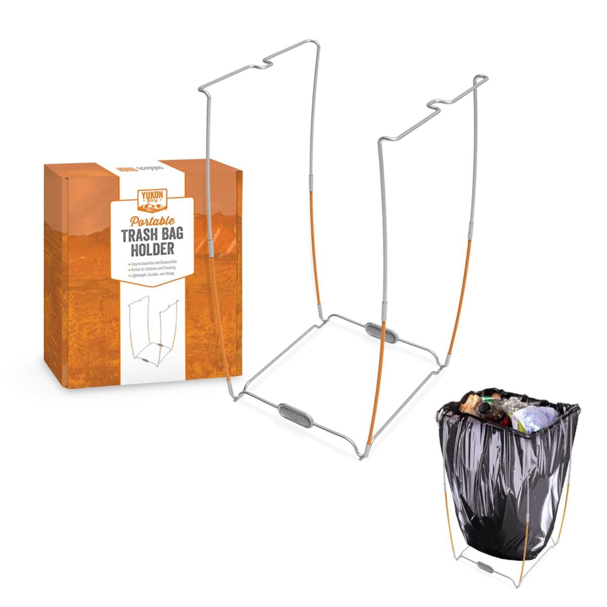 Yukon Glory Trash Bag Holder w/ Stainless Steel Support Stand | HSN
