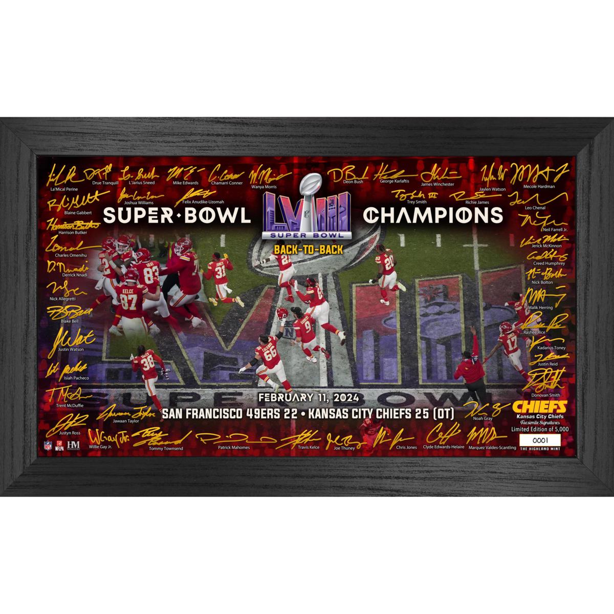 Officially Licensed NFL Kansas City Chiefs Super Bowl LVIII Frame | HSN