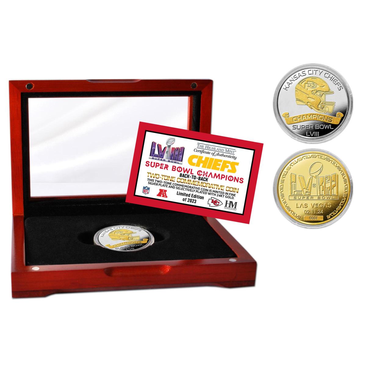 Officially Licensed NFL Chiefs LVIII Gold-Silver 2-Tone Coin - 23022045 ...