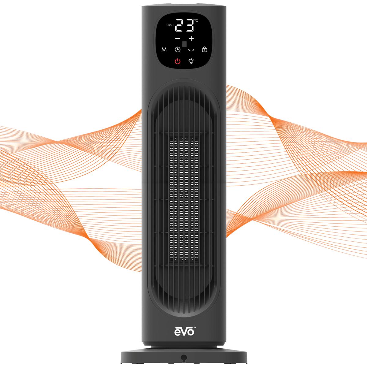 EVO Digital Tower Ceramic Heater with Remote Control | HSN
