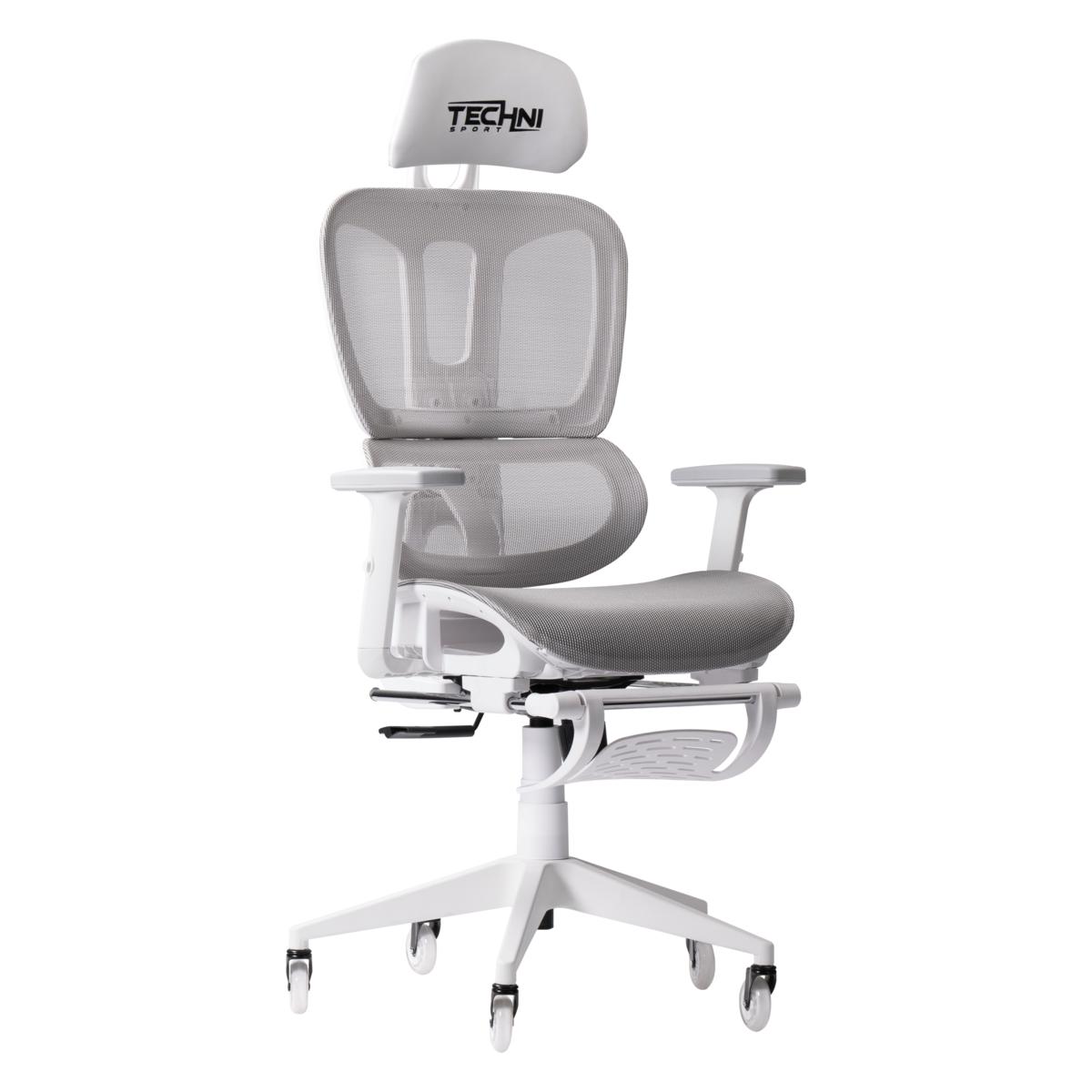 Techni Sport AIRFLEX2.0 White Mesh Gaming Chair | HSN