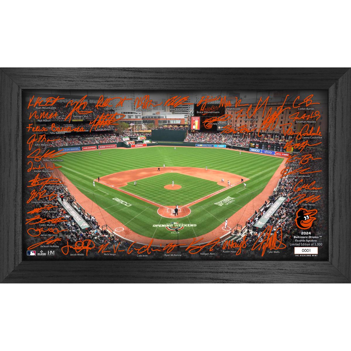 Officially Licensed MLB/MLBPA Baltimore Orioles 2024 Signature Field ...